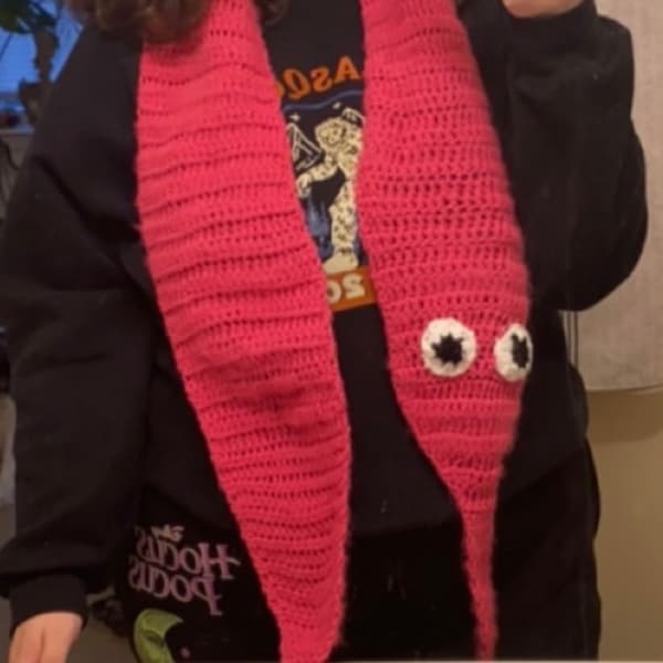 CROCHET PATTERN: Worm on a String Scarf - Etsy