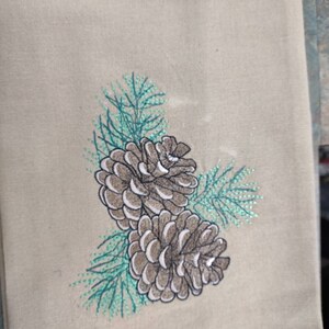 Large Three Majestic Pine Trees Machine Embroidery Design available in ...