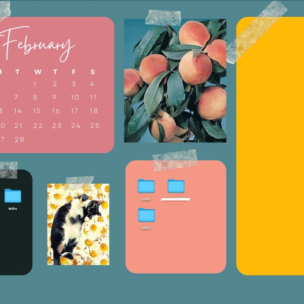 EDITABLE Desktop Wallpaper Organizers Folder Icons, Mega Bundle Mac ...