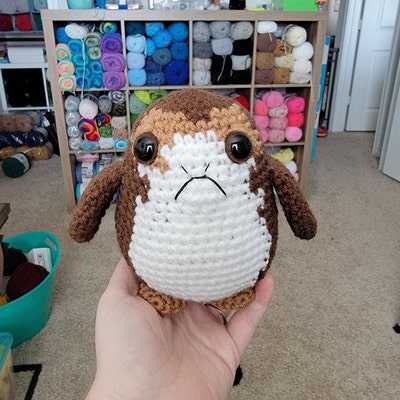 Crochet Pattern Porg , Pdf File - Etsy