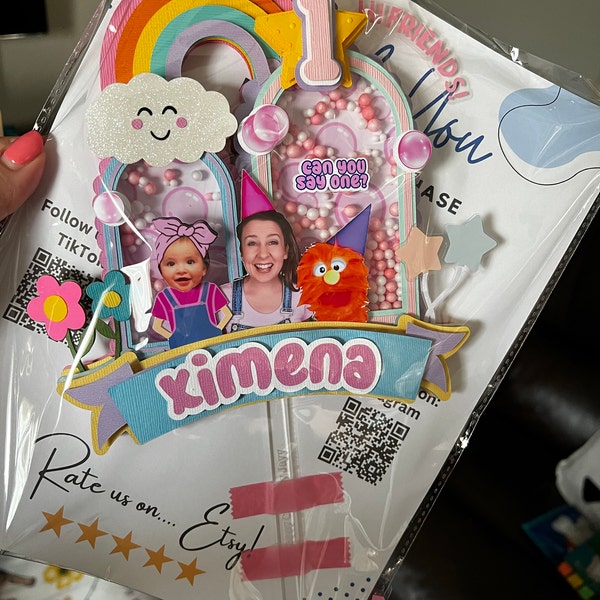 Boy Ms. Rachel Birthday Cake Topper, Song for Littles Cake Topper ...