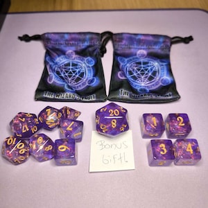 11 Pieces Elves Dice Box and Seafoam Green Frosted Dice Set Seafoam ...