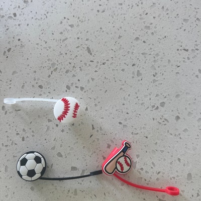 Sport Straw Toppers/ Reusable Straw Covers - Etsy