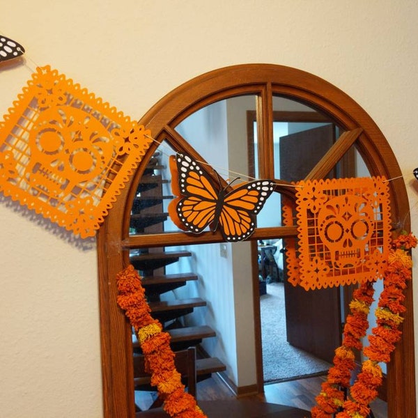 Ofrenda Día De Los Muertos Papel Picado Banner, Ofrenda Banner, Day of ...