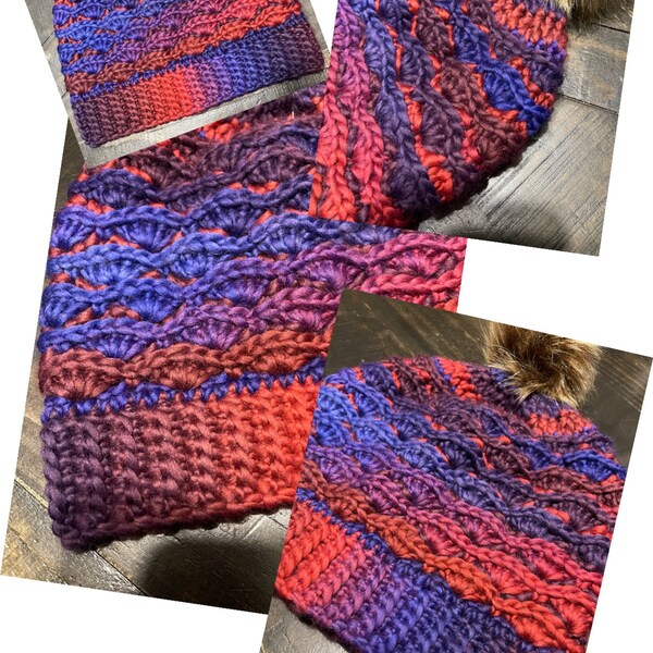 Crochet Hat Pattern - Dragon Scale Hat - Etsy