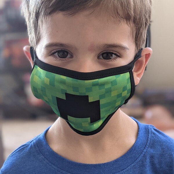 Rubik's Cube Face Mask, Rubik's Mask, Kids, Reversible, Reusable ...