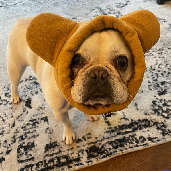 Frenchiestore Organic Dog Frenchie Ear Warmers | Fawn Frenchie - Etsy