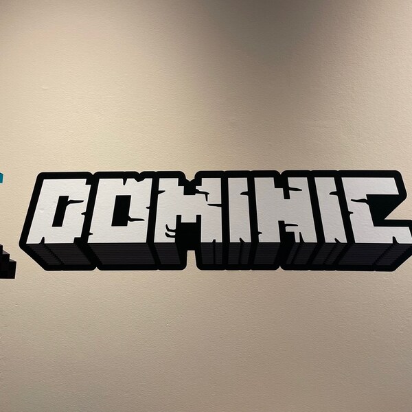 Custom Gamer Block Boy Wall Decal Personalized Gamer Block Boy Vinyl ...