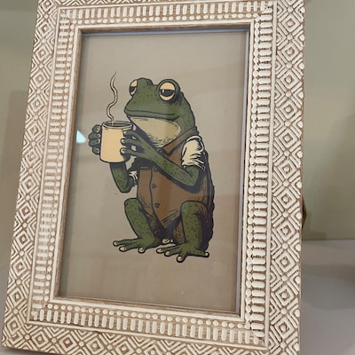 Retro Frog Wall Art, Digital Download Printable Art, 1970s Poster ...