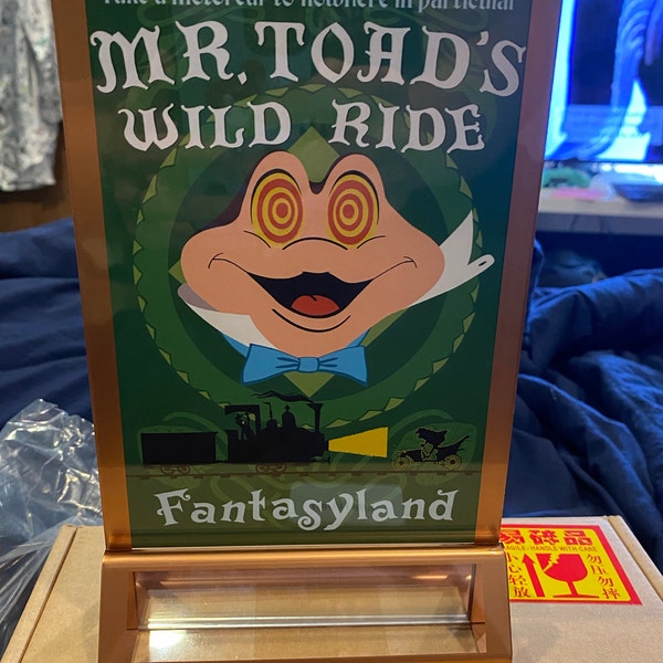 Vintage Disneyland Mr. Toad's Wild Ride Attraction Poster, Disney ...