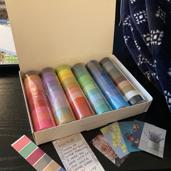 50 PC Mini Washi Sticker Pages, Junk Stickers, Planner Stickers ...