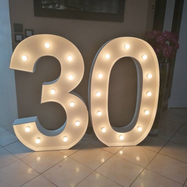 30th 40th Birthday Backdrop Large Birthday Numbers Big Giant Marquee ...