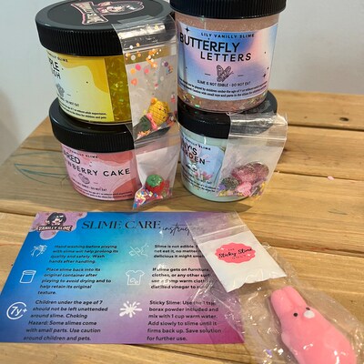 Peach Bingsu Crunchy Slime, Peaches, Slime Gifts, Scented Slime, Slime ...