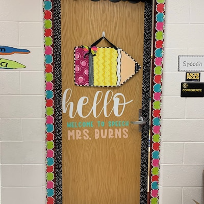 Pencil Door Hanger, Back to School Door Hanger - Etsy
