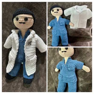 DOCTOR Crochet Pattern Pdf English Doll - Etsy