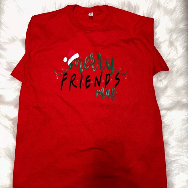 Merry Friendsmas SVG, Friends Svg,santa Hat Svg, Christmas Friends Svg ...