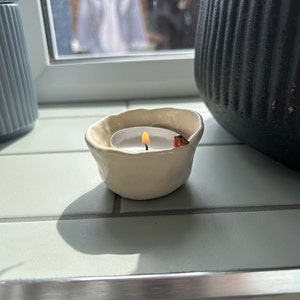 House Bud Vase With a Robin or Blue Tit Bird & Musical Notes Small Hand ...