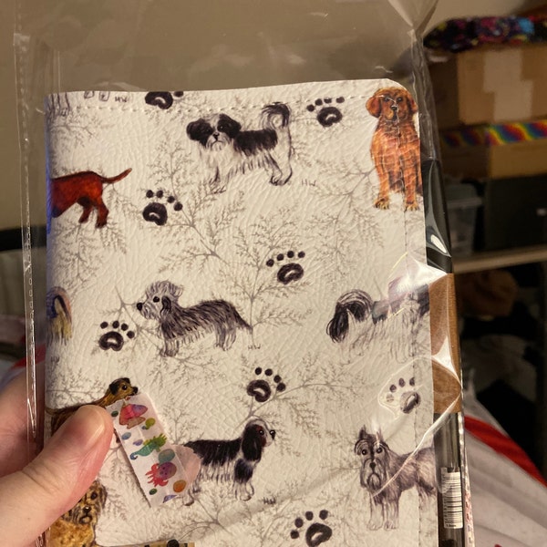 Dog/ Notebook Cover/ A6 Notebook/ Dog Lover Gifts/ Isolation Gifts ...