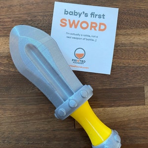 Baby's First Sword Fun Rattle Sensory Toy for Babies and | Etsy