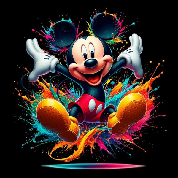 10 PNG Mickey Mouse Splash Digital Design PNG File for Sublimation,high ...