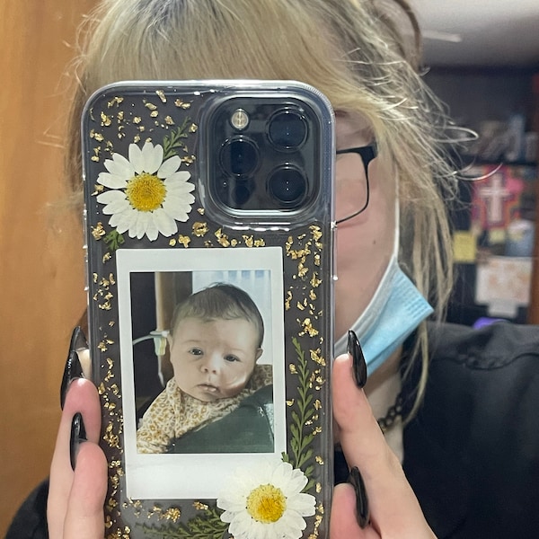 Custom Resin Photo Phone Case | Gifts for Her | Personalized Gift ...