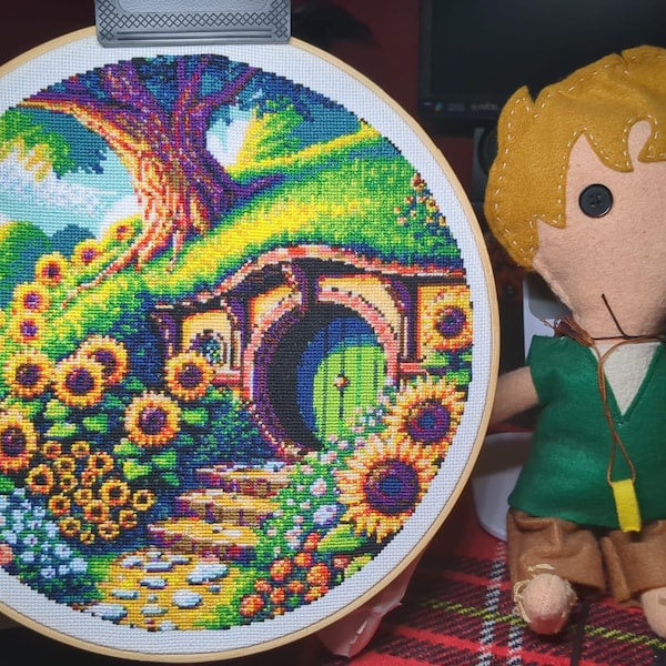 Spring in the Shire - Cross Stitch Pattern Decor - Etsy