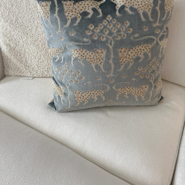 Navy and Cream Houndstooth Mid-century Modern Pillow Cover | Stitched ...
