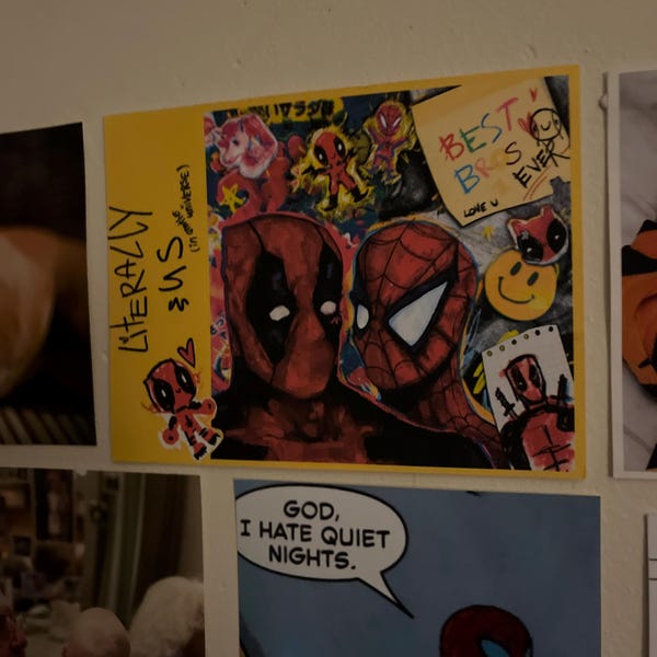 Small PRINT Spideypool Best Bro Ever X Silly Colorful Vibesss X LETTERS - Etsy
