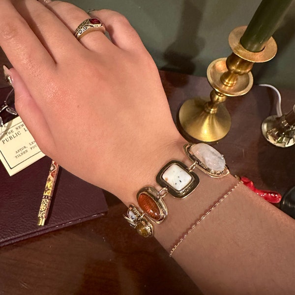 Chunky Bracelet, Vintage Style Bracelet , Statement Bracelet , Gold Bracelet , Indian Bracelet ...