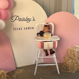 First Rodeo Birthday First Rodeo Party Backdrop Cowboy Theme First ...