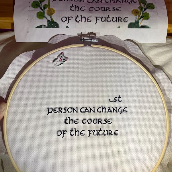 Tolkien Cross Stitch Pattern Even the Smallest Person Can Change the ...