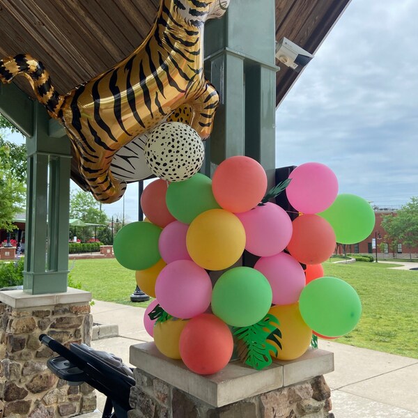 Giant Tiger Balloon | Tiger Foil Balloon | Jungle Party Decor | 34 Inch ...