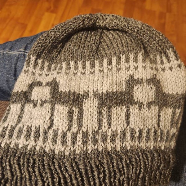 PATTERN Mothman Knit Hat Mothman or Maybe Sandhill Crane Size Knitting ...
