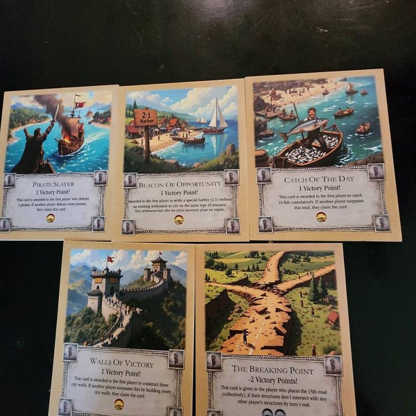 Settlers of Catan Fan Made Chance Cards, Unofficial Expansion for Catan ...