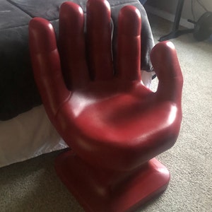 Dark Red RIGHT Hand Shaped Chair 32 Tall Adult Size | Etsy