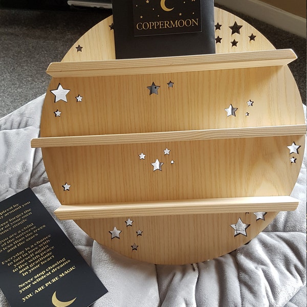 Coppermoon Light Full Moon Crystal Shelf, Moon Shelf, Celestial Shelf ...