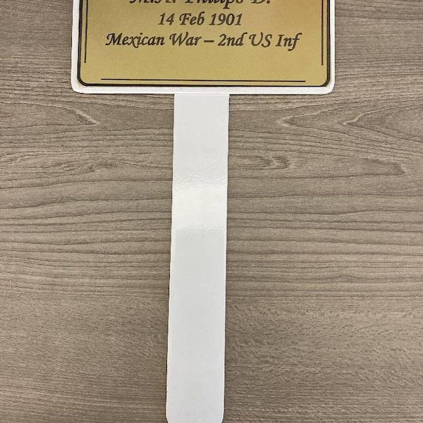 Memorial Plaque With Stake, Metal Grave Marker, Long Lasting ...