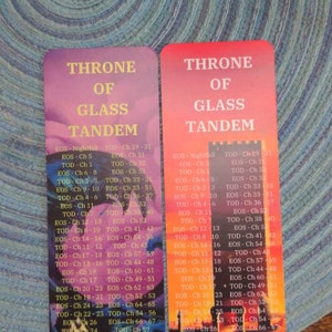 Throne of Glass Tandem Bookmarks SJM Bookmarks Acotar Crescent City ...