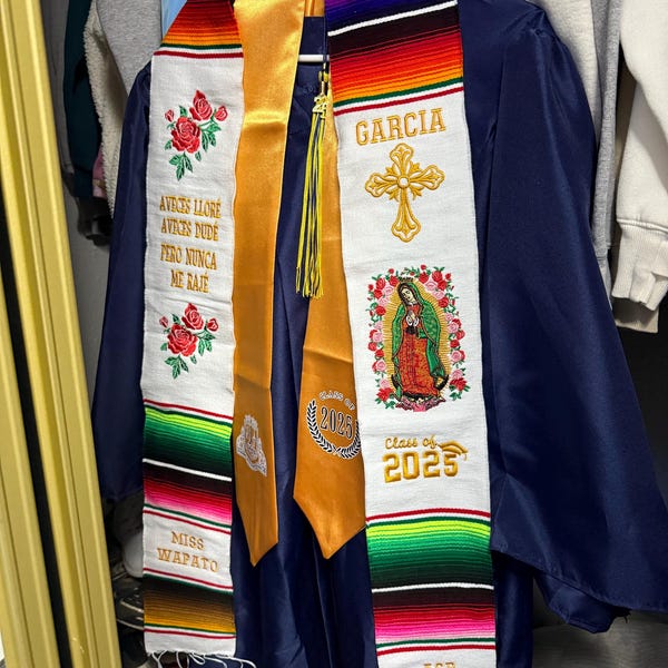 Puerto Rico/guatemala Graduation Stole, First Generation, Class of 2025 ...