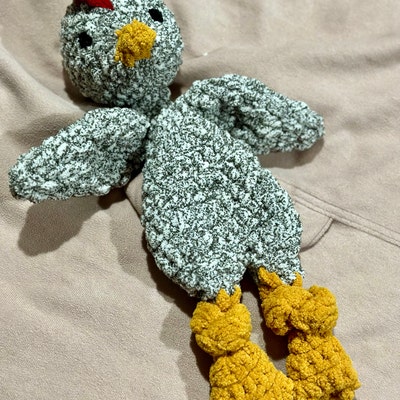 Big Little Chickie Knotted Lovey Crochet Chicken PATTERN - Etsy