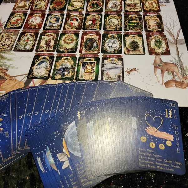 Celestial Fortune, Astrology Oracle Deck, Tarot Size Oracle Cards ...