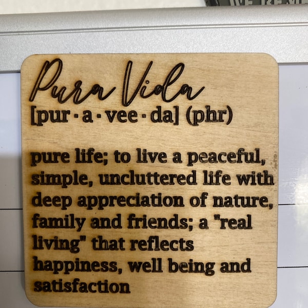 Pura Vida, Definition Sign,pura Vida Sign, Costa Rica Art, Pura Vida ...