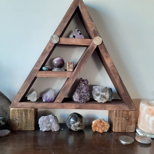 Rustic Weathered Wood Block Base for Home Decoration, Ornament Display ...