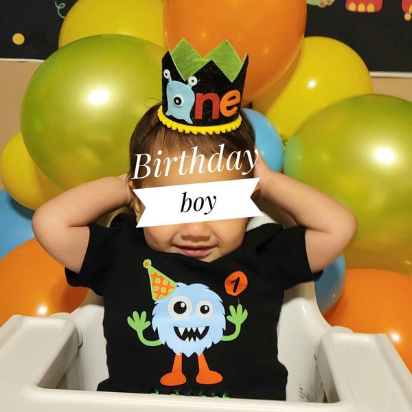 Monster Birthday Crown, Monster Birthday Party, Monster Party Hat ...