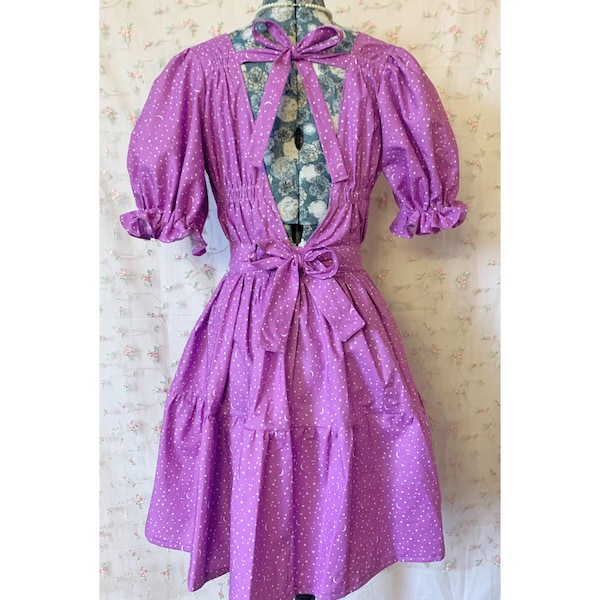 Begonia Open Back Puff Dress and Top Digital PDF Sewing Pattern // EU ...