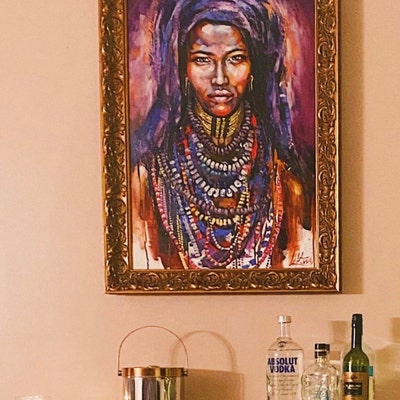 American Indians Girl Woman-warrior Art Native Americans Woman Portrait ...