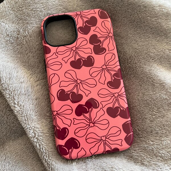 Coquette Phone Case, Ribbon Bow iPhone Cases, Girly Gift for Her ...