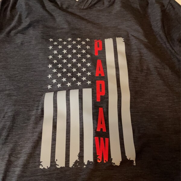 Papaw Cut File Stripe Flag SVG PNG DXF Digital Cut File Father's Day ...