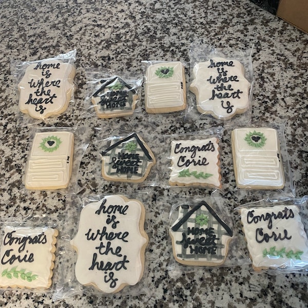 House Warming Sugar Cookies, House Warming Gift, Housewarming Gift ...
