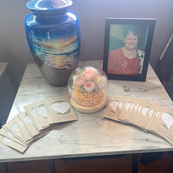 Flower Seed Paper Memorial Cards - in Loving Memory Plantable Paper ...